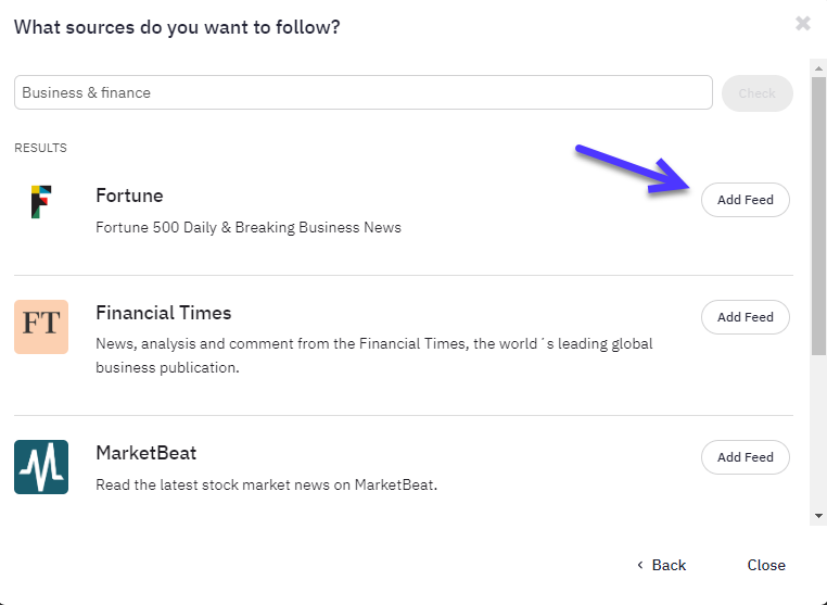 Add an RSS feed – Sendible Support