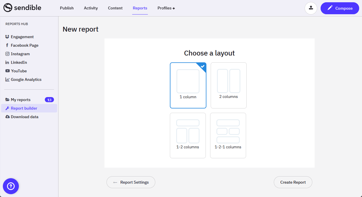 Create a branded (custom) report – Sendible Support