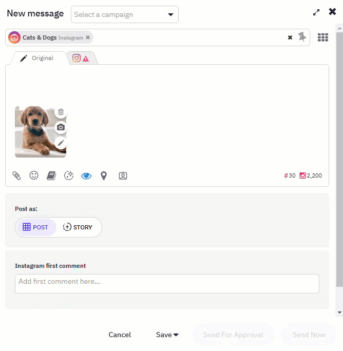Include an @ tag in a post – Sendible Support