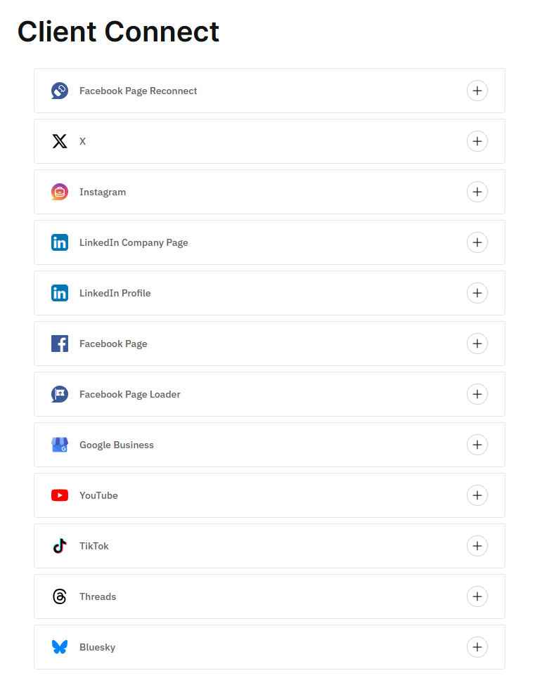 Overview of using Client Connect to securely add your clients' social ...