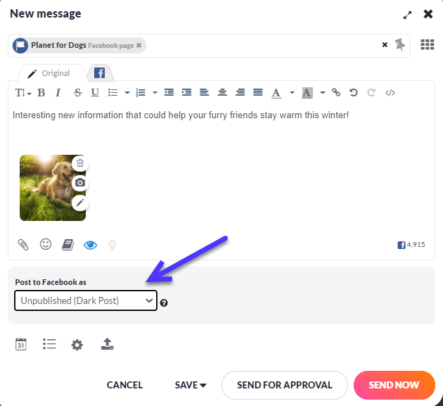 Publish Facebook ads by converting dark (unpublished) posts – Sendible ...